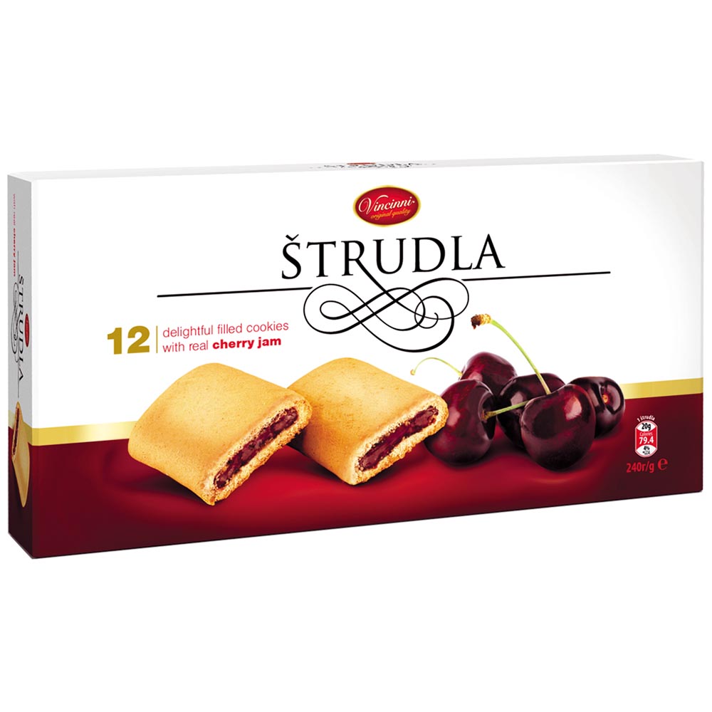 VINCINNI Strudel Wild Cherry 240g Box – FAST PAK