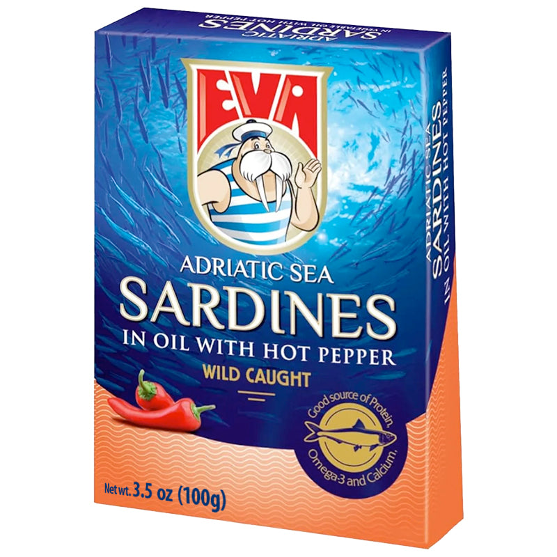 Eva sardine with hot pepper 115g – FAST PAK