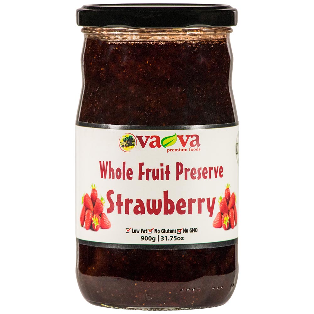 VA-VA Strawberry Whole Fruit Preserve 900g/31.75oz – FAST PAK