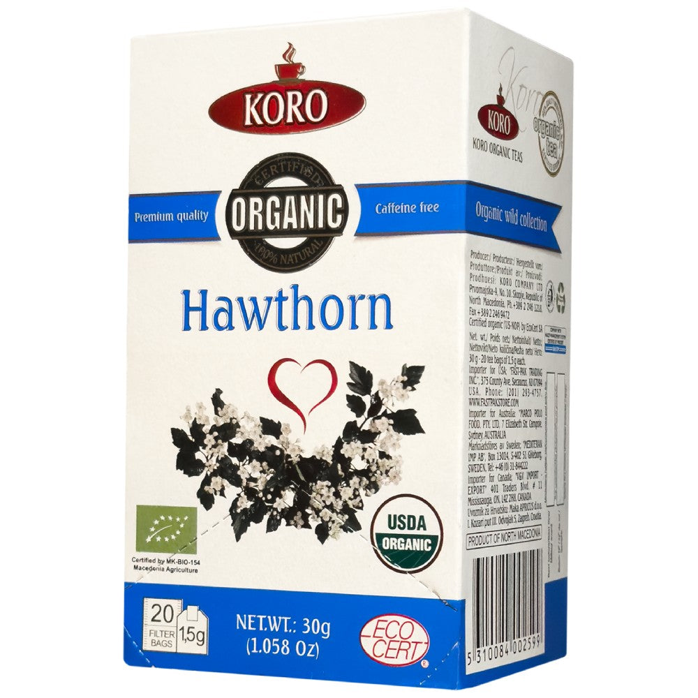KORO Organic Tea - Hawthorn 30g – FAST PAK