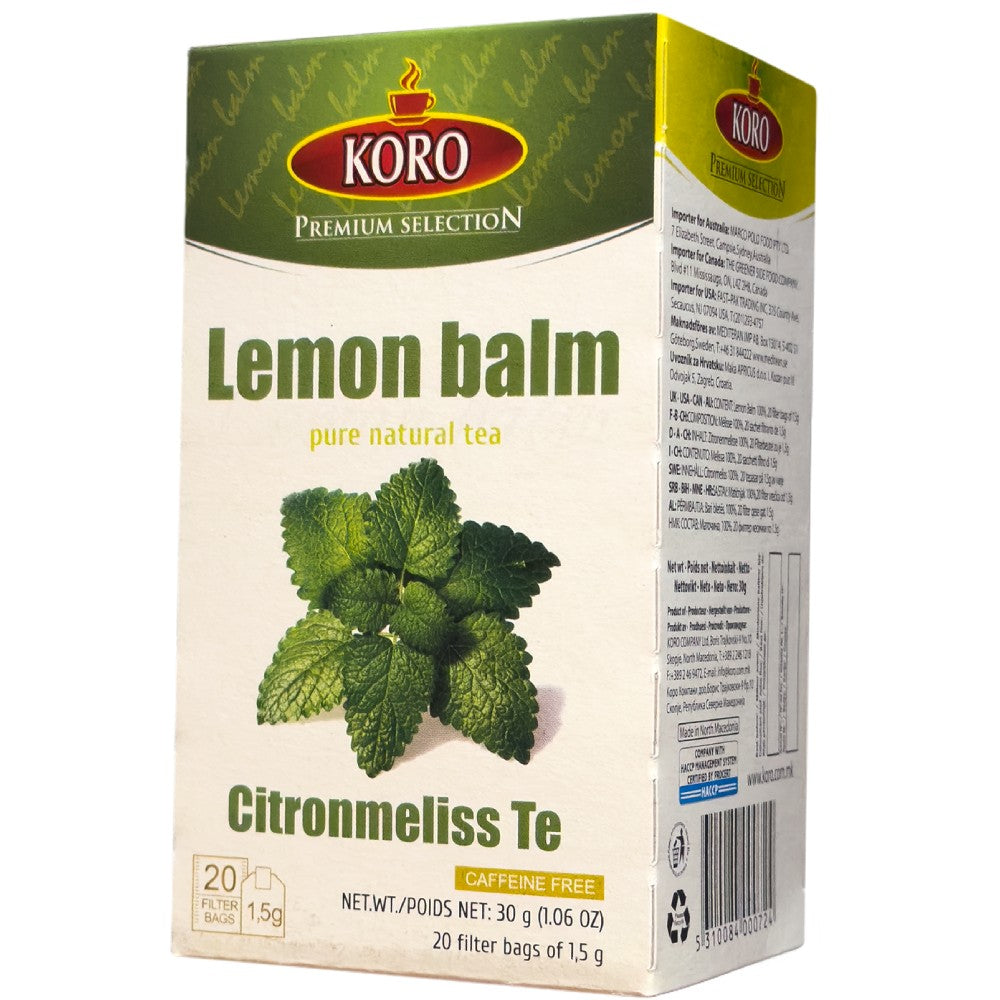 KORO Tea - Lemon Balm (Matoc'ina) 20g – FAST PAK