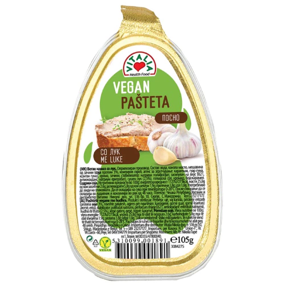 VITALIA Soy Pate with Garlic 105g – FAST PAK