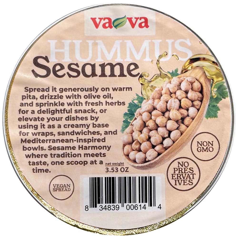 VA-VA Hummus with Sesame 100g/ 3.53oz – FAST PAK