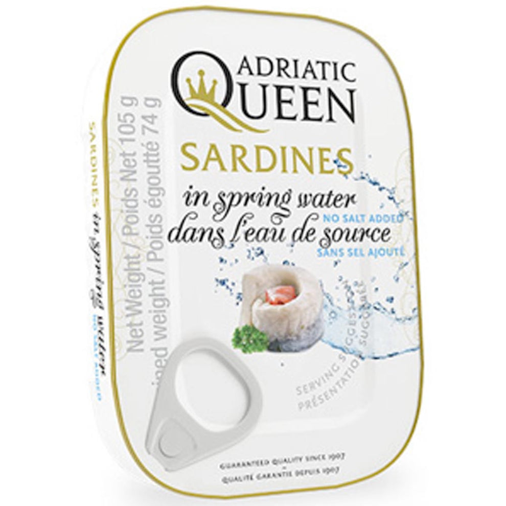 ADRIATIC Queen Sardines in Spring Water 105g – FAST PAK