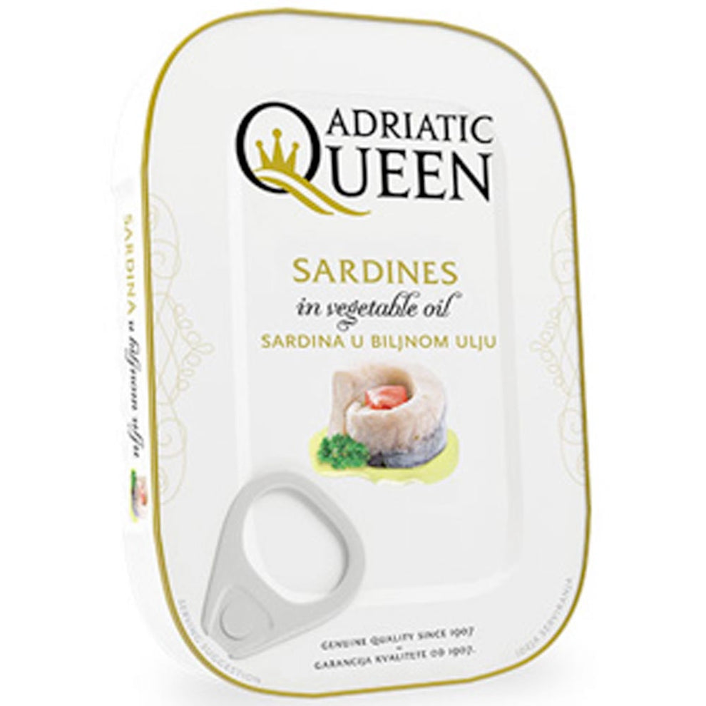 ADRIATIC Queen Sardines in Vegetable Oil 105g – FAST PAK