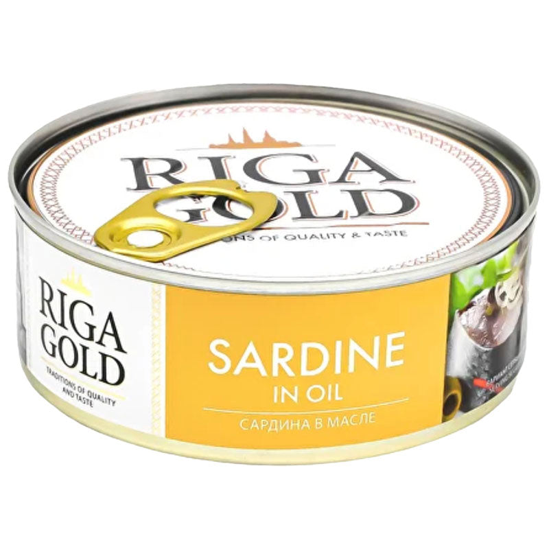 RIGA GOLD Sardines in Oil 240g – FAST PAK
