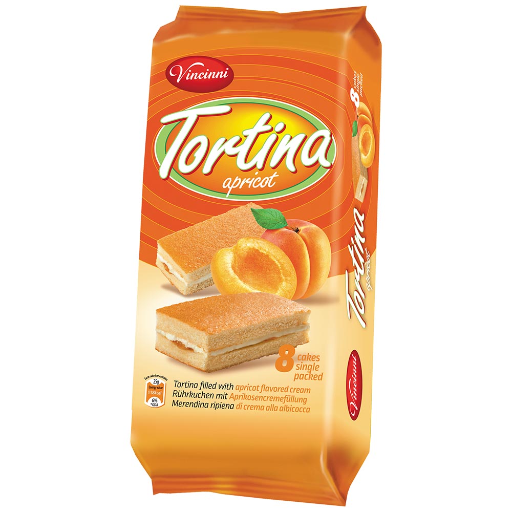 VINCINNI Tortina Apricot 200g/7oz – FAST PAK