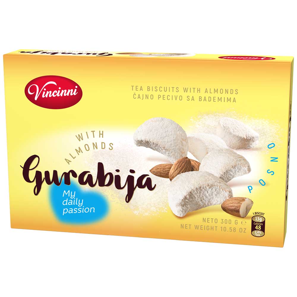 VINCINNI Gurabija -Almond Cookies - 300g / 10.6oz – FAST PAK
