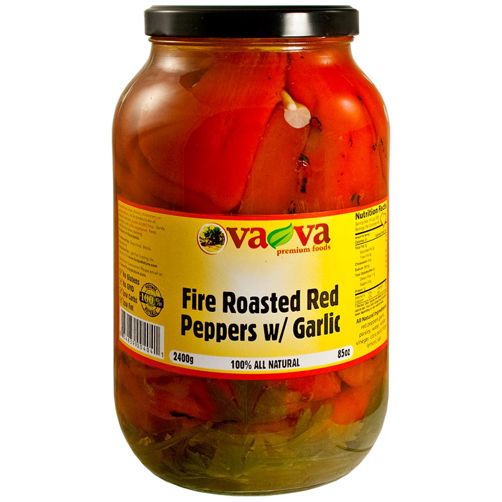 VA-VA Fire Roasted Red Peppers 2350g/85oz – FAST PAK